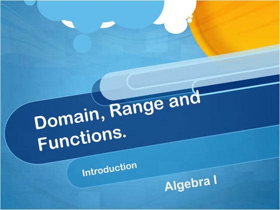 Domain and range | PPT