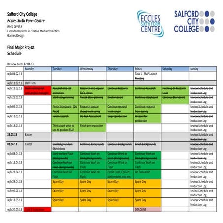 Schedule | DOCX
