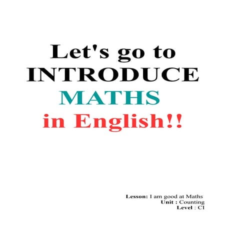 Detailed Lesson Plan Counting Numbers 1 10 Docx