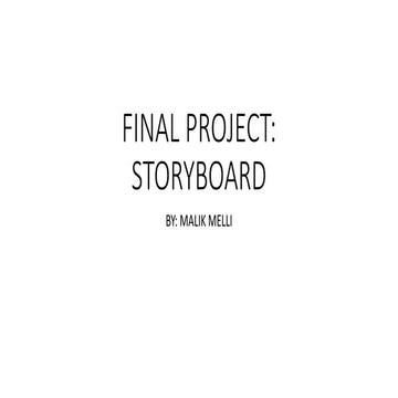 Final project storyboard | PPTX