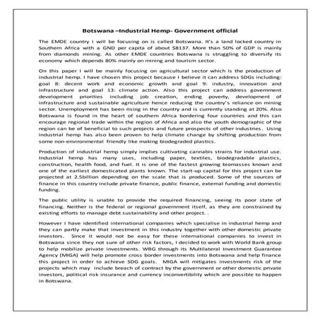 Final Project Unlocking Investment And Finance In Emerging Markets And