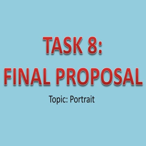 Final proposal | PPTX