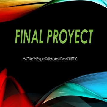 FINAL PROYECT ejemplo de escritura en ingles | PPTX