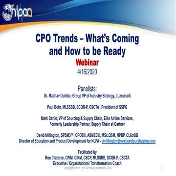 CPO Trends: What's Coming and How to be Ready | PPT