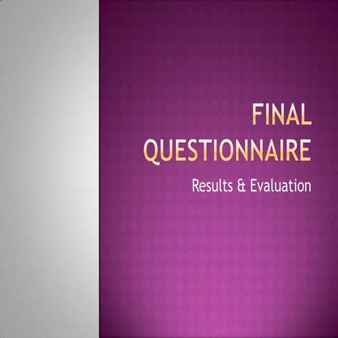 Final questionnaire | PPTX | Country Music | Music