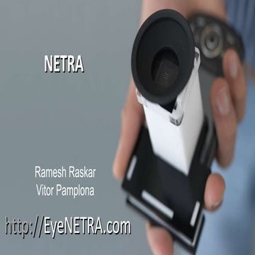 TEDxBoston Raskar: Netra and Catra as Mobile Mates | PPT