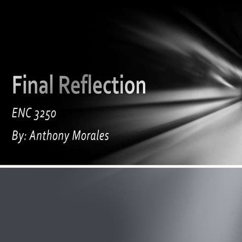 Final reflection | PPT