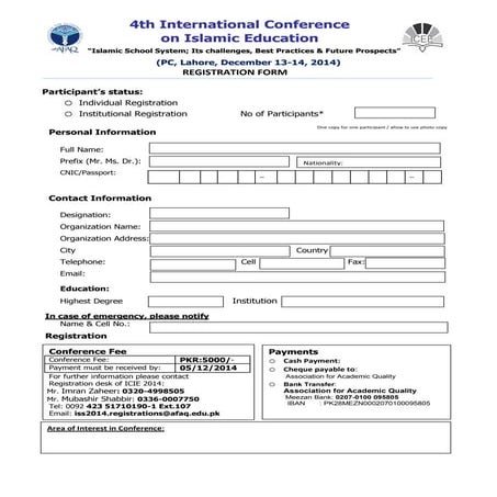 4th International Conference on “Islamic Education | PPTX