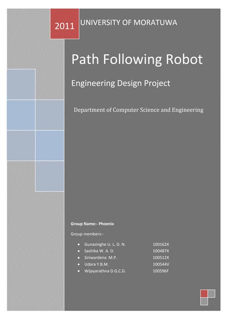 Line following robot | PPTX