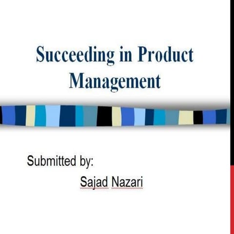Succeeding in Product Management | PPTX