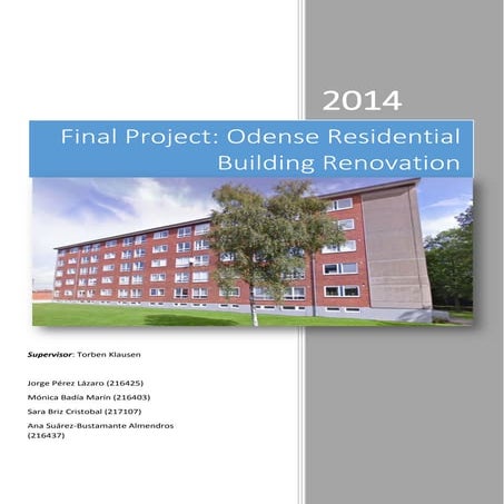 Final Project: Odense Residential Building Renovation | PDF | Power and ...
