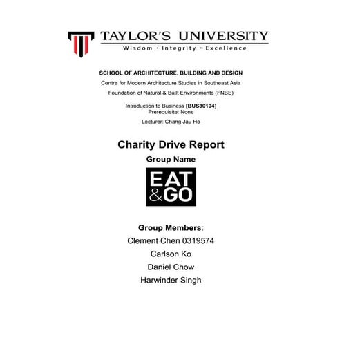 Intro to Business: Final Report | PDF