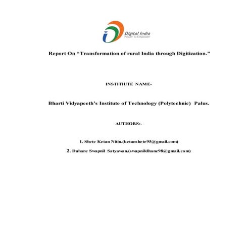 Digital India | DOCX