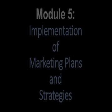 Implementation of Marketing Plans and Strategies | PPTX