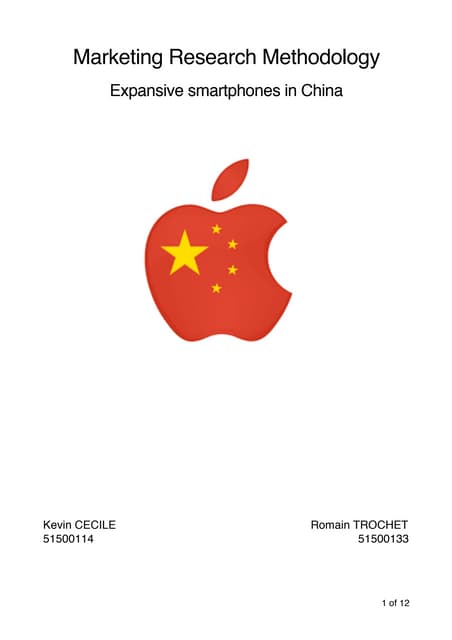 Final Report Example | PDF | Smartphones | Consumer Electronics