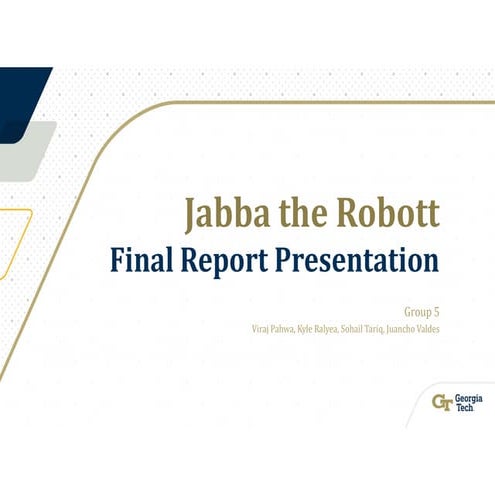ME2110 Final Presentation | PDF