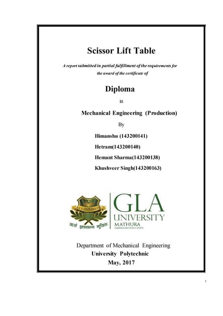 Final Year Project Report Sample for Engineers - IIT and State ...