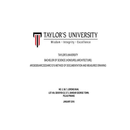 Measured Drawing Final report | PDF