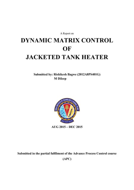 Implementation Of Model Predictive Controller For A Drone Ppt