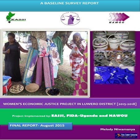 Final report base line survey for women's economic justice project ...