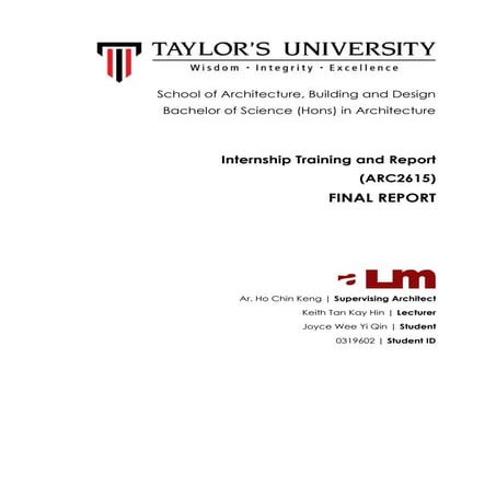 Internship Training and Report | PDF