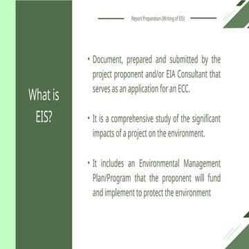 FINAL Report Preparation (Writing of EIS).pptx