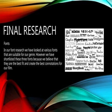 Final research fonts | PPTX