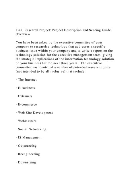 Final Project (Week 8) In this paper, students w.docx