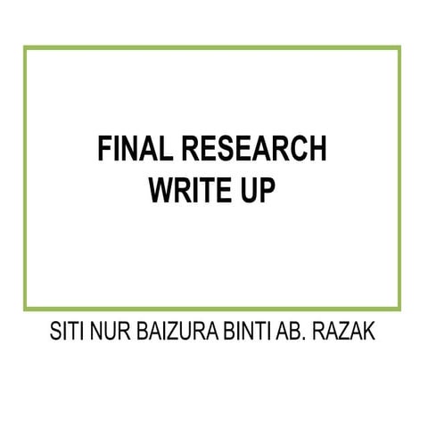 Final research write up | PDF