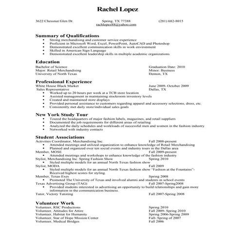Rachel Zuccarello Resume | PDF
