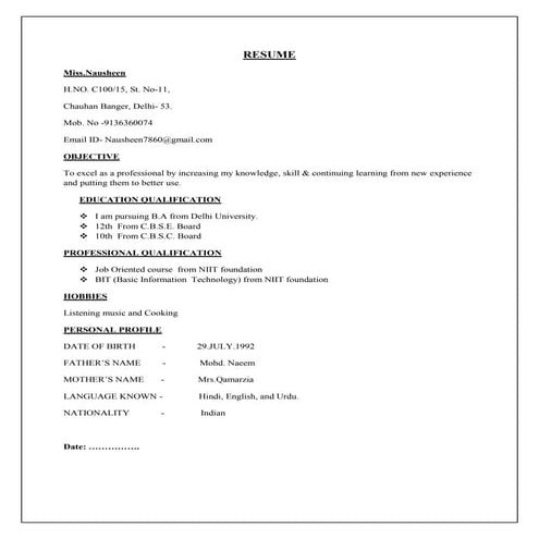 Final resume | DOCX