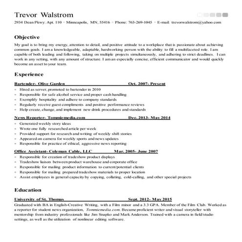 Final resume | DOCX