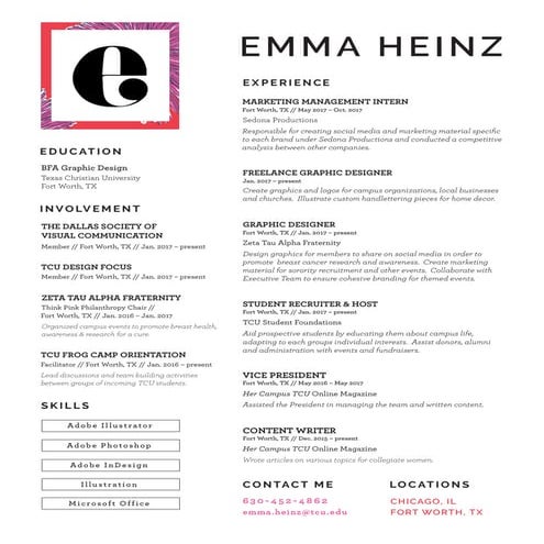 Emma Heinz Resume | PDF