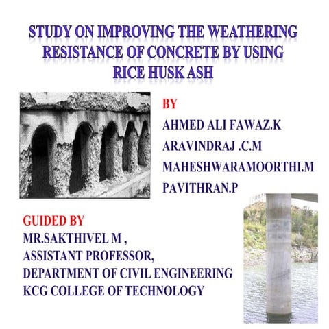improving weathering resistance on concrete | PPTX