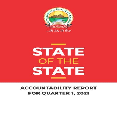 STATE OF THE STATE ACCOUNTABILITY REPORT FOR QUARTER 1, 2021 | PDF