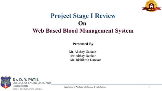 Blood Bank and Donor Management System (PPT).pptx