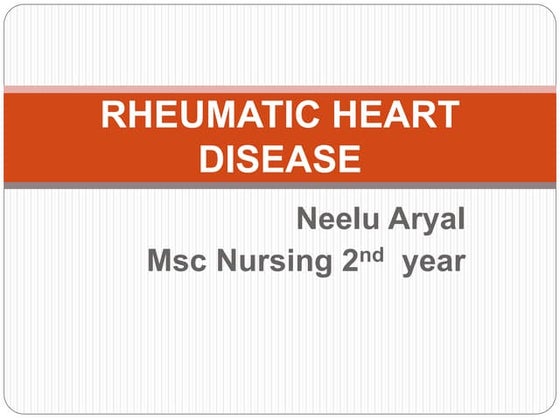 Rheumatic heart disease | PPT
