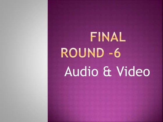 Final round 2-mix bag | PPTX