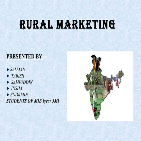 rural marketing | PPT