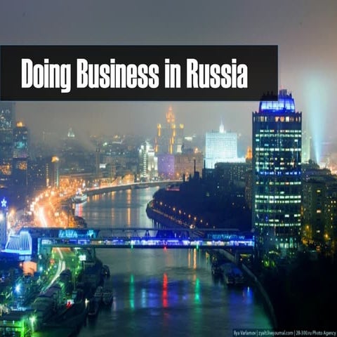 Should you do Business in Russia? | PPT