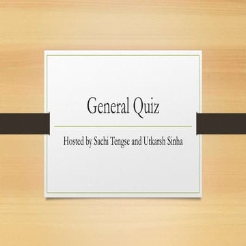 Gen Quiz Finals | PPTX