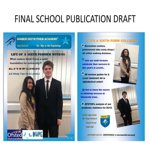 Double page spread flatplan