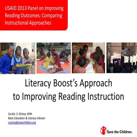 Final sc literacy boost presentation usaid aug6 panel | PPT
