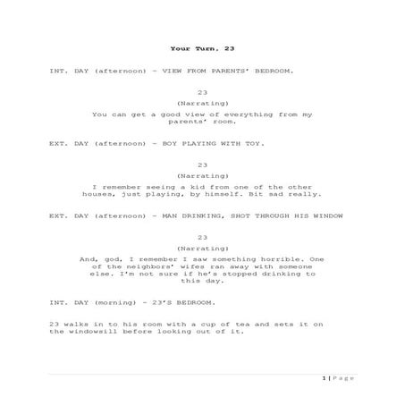 Final screenplay | DOCX