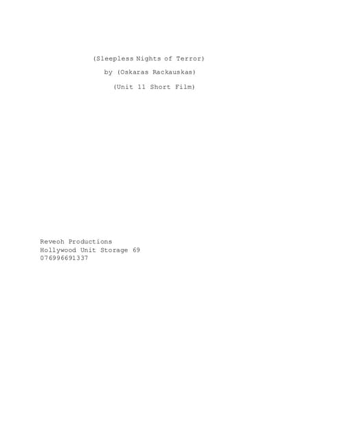 First draft script | PDF