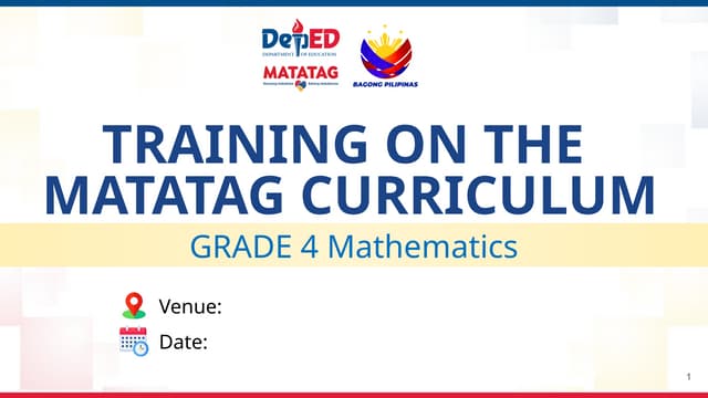 Walkthrough of Matatag Mathemetics Shaping Paper | PPTX