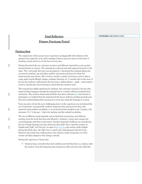 Final reflection | PDF