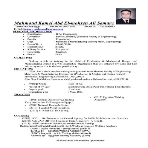 Final semary's cv. | PDF | Science