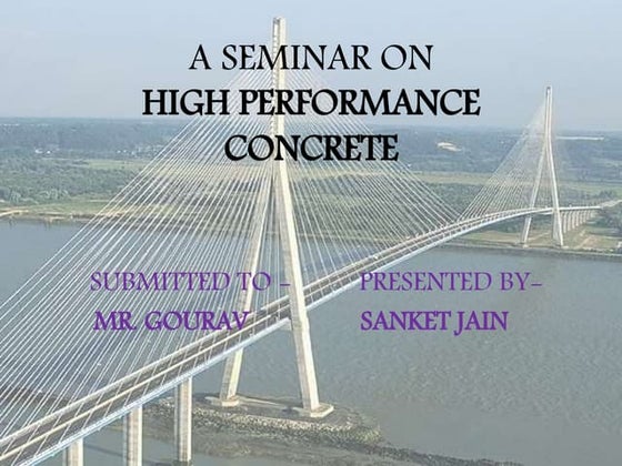 High Performance Concrete Pdf | PDF