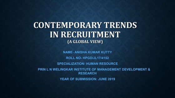 Recruitment & Selection Theory Models that Work for the Modern ...